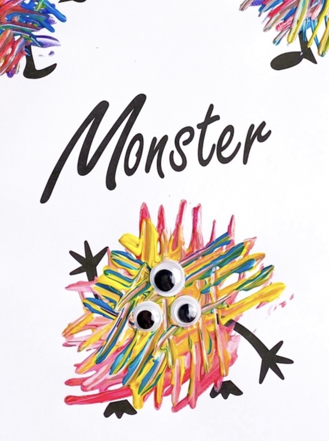 Farbenmonster mit Freebie Bastelvorlage | allaroundfamily.de